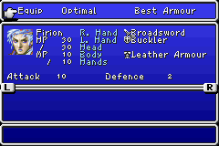 Screenshot of Final Fantasy I & II: Dawn of Souls (Game Boy Advance ...