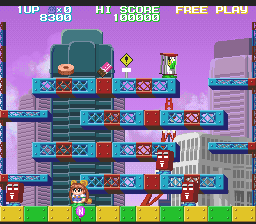 Screenshot of Chip Chan Kick! (PC-FX, 1996) - MobyGames
