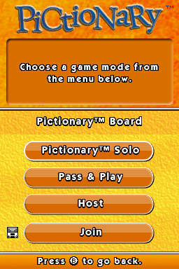 Screenshot of Pictionary (Nintendo DS, 2010) - MobyGames