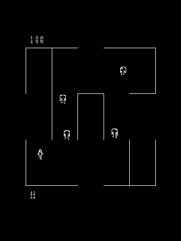 Screenshot of Berzerk (Vectrex, 1980) - MobyGames