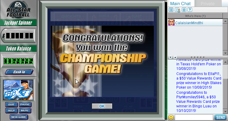 Screenshot of All-Star Football (Browser, 2003) - MobyGames