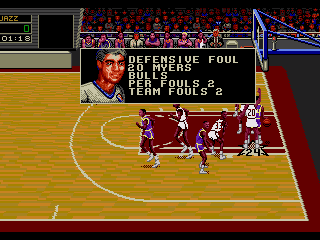 Screenshot of NBA Showdown (Genesis, 1993) - MobyGames