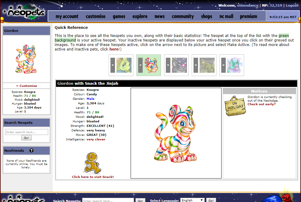 Screenshot of Neopets (Browser, 1999) - MobyGames