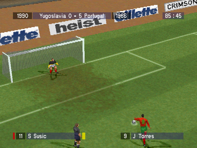 Screenshot of Viva Soccer (PlayStation, 1998) - MobyGames