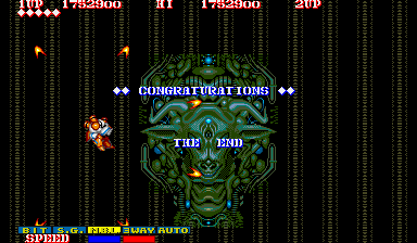 Screenshot of Side Arms Hyper Dyne (Arcade, 1986) - MobyGames