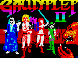 Screenshot of Gauntlet II (ZX Spectrum, 1986) - MobyGames
