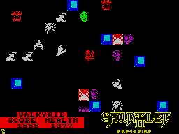 Screenshot of Gauntlet II (ZX Spectrum, 1986) - MobyGames