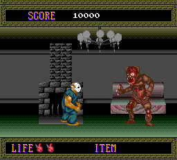 Screenshot of Splatterhouse (TurboGrafx-16, 1988) - MobyGames