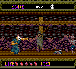 Screenshot of Splatterhouse (TurboGrafx-16, 1988) - MobyGames