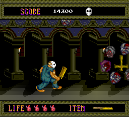 Screenshot of Splatterhouse (TurboGrafx-16, 1988) - MobyGames