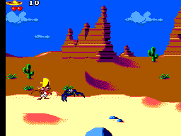 Screenshot of Cheese Cat-Astrophe starring Speedy Gonzales (SEGA Master ...