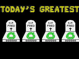Screenshot of Fred (ZX Spectrum, 1984) - MobyGames