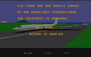 Screenshot of F/A-18 Interceptor (Amiga, 1988) - MobyGames