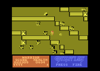 Screenshot of Gauntlet (Atari 8-bit, 1985) - MobyGames