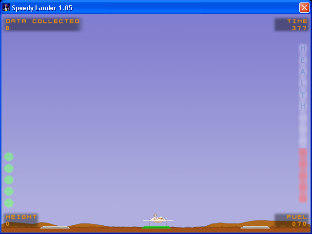 Screenshot of Speedy Lander (Windows, 2005) - MobyGames