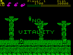 Screenshot of Wonder Boy (ZX Spectrum, 1986) - MobyGames