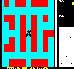 Screenshot of Driver (Oric, 1984) - MobyGames