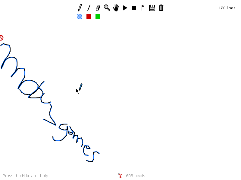 Screenshot of Line Rider (Browser, 2006) - MobyGames