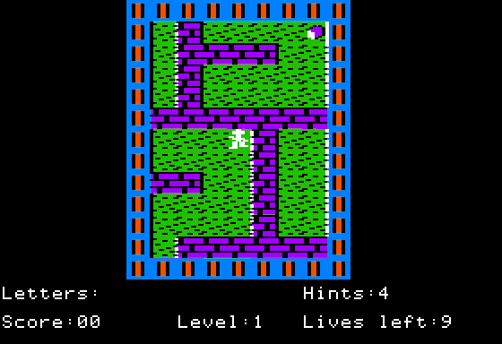 Screenshot of Lethal Labyrinth (Apple II, 1987) - MobyGames