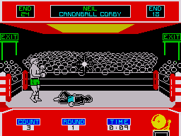 Screenshot of Star Rank Boxing (ZX Spectrum, 1985) - MobyGames