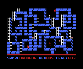 Screenshot of Championship Lode Runner (MSX, 1984) - MobyGames