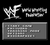 Screenshot of WWF War Zone (Game Boy, 1998) - MobyGames