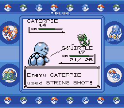 Screenshot of Pokémon Blue Version (Game Boy, 1998) - MobyGames