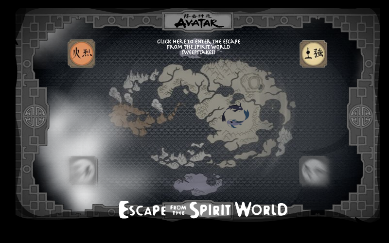 Screenshot of Avatar: Escape from the Spirit World (Browser, 2007 ...