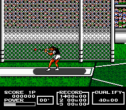 Screenshot of Track & Field II (NES, 1988) - MobyGames