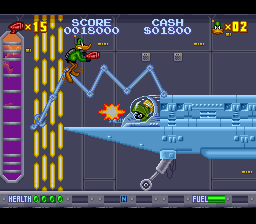 Screenshot of Daffy Duck: The Marvin Missions (SNES, 1993) - MobyGames
