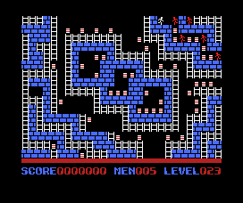 Screenshot of Championship Lode Runner (MSX, 1984) - MobyGames