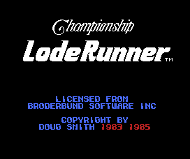 Screenshot of Championship Lode Runner (MSX, 1984) - MobyGames