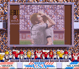 Screenshot of International Superstar Soccer Deluxe (SNES, 1995 ...