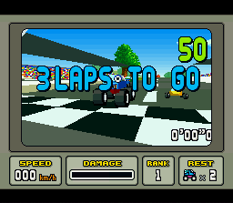 Screenshot of Stunt Race FX (SNES, 1994) - MobyGames