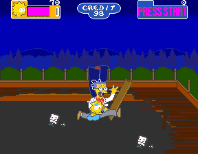 Screenshot of The Simpsons (Arcade, 1991) - MobyGames