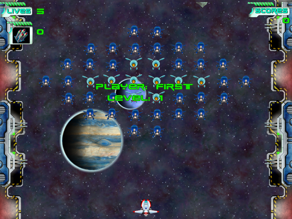 Screenshot of Galaxy Invaders (Windows, 2004) - MobyGames