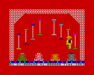 Screenshot of Chinese Juggler (ZX Spectrum, 1983) - MobyGames