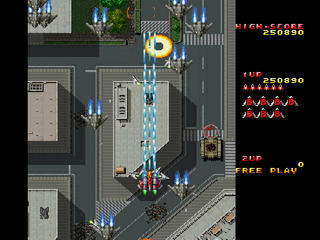 Screenshot of Raiden DX (PlayStation, 1994) - MobyGames
