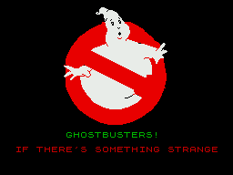 Screenshot of Ghostbusters (ZX Spectrum, 1984) - MobyGames