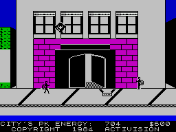 Screenshot of Ghostbusters (ZX Spectrum, 1984) - MobyGames