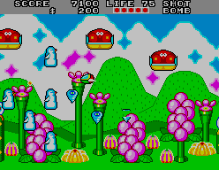 Screenshot of Fantasy Zone II (Arcade, 1987) - MobyGames