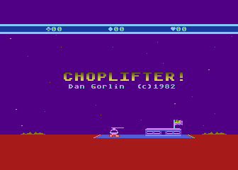 Screenshot of Choplifter! (Atari 5200, 1982) - MobyGames