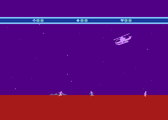 Screenshot of Choplifter! (Atari 5200, 1982) - MobyGames