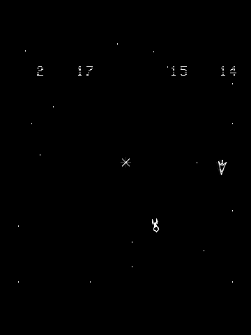 Screenshot of Space Wars (Vectrex, 1977) - MobyGames