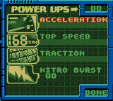 Screenshot of Test Drive 2001 (Game Boy Color, 2000) - MobyGames