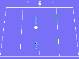 Screenshot of Pass Ball (MSX, 1983) - MobyGames