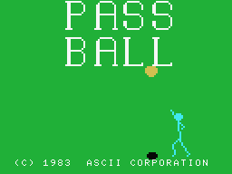 Pass Ball (1983) - MobyGames