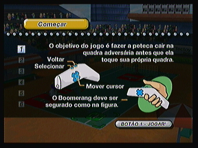 Screenshot of Boomerang Sports Peteca (Zeebo, 2010) - MobyGames