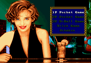 Screenshot of Side Pocket (Genesis, 1986) - MobyGames