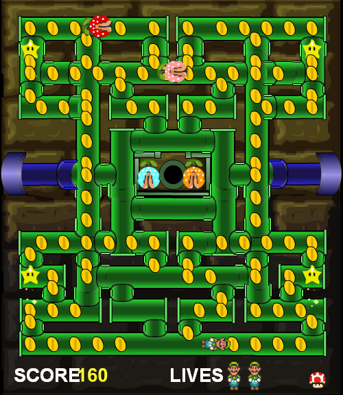 Screenshot of Mario Bros. in Pipe Panic (Browser, 2006) - MobyGames